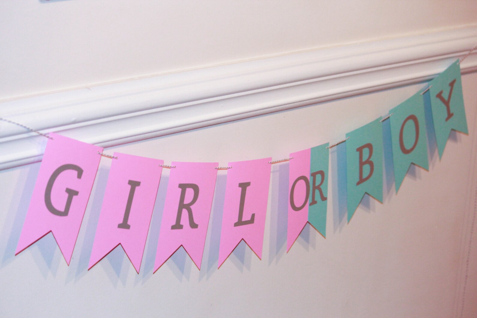 Gender Reveal Banner Girl or Boy Banner Gender Reveal Party - Etsy