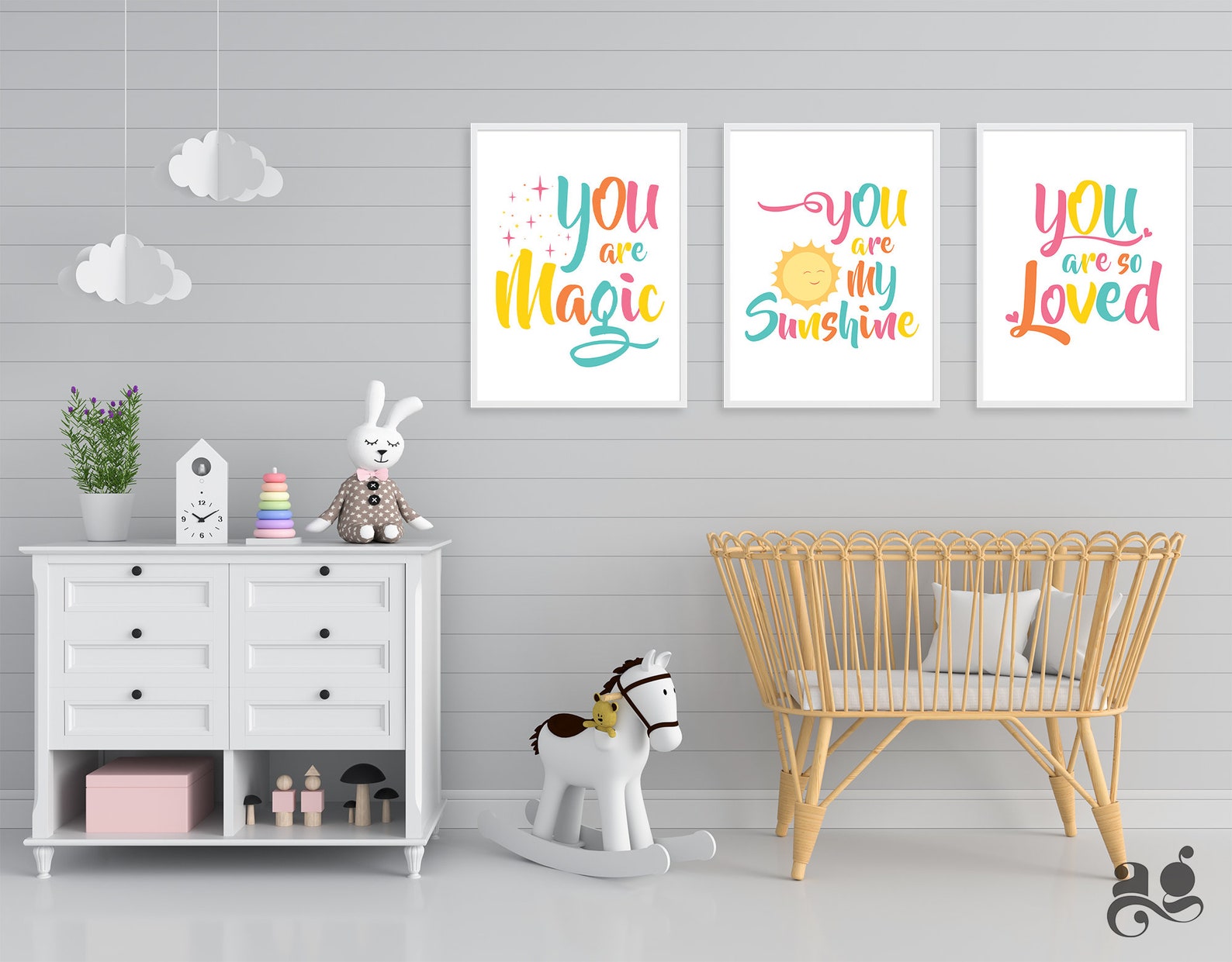 Buy Printable Baby Quotes Set of 6 Prints, Dream Big Little One, Magic ...