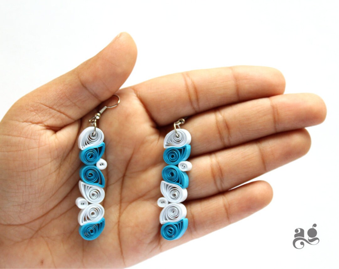 Long Statement Earrings, Paper Ear Drops, Best Valentine Day First ...