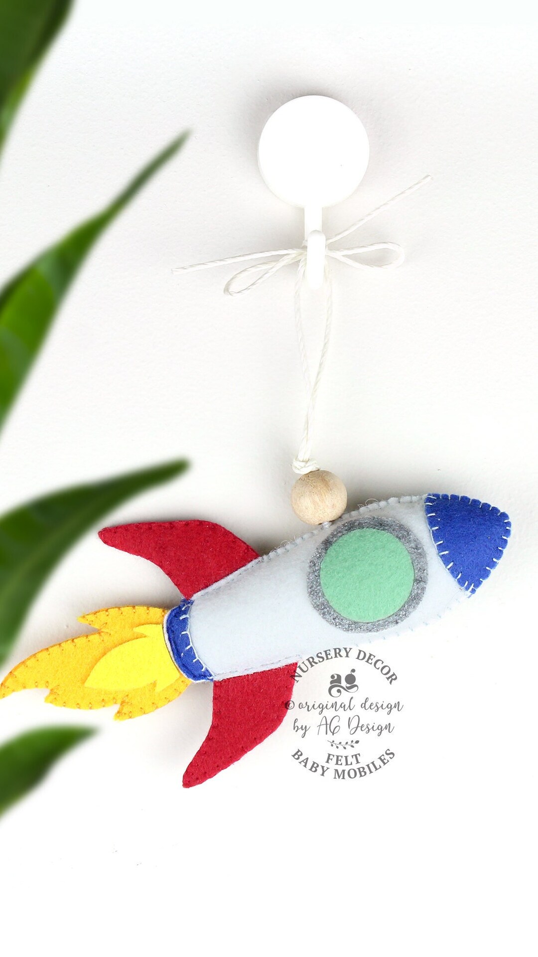 Rocket Ornament, Outer Space Themed Baby Shower, Baby Boy Nursery Decor ...