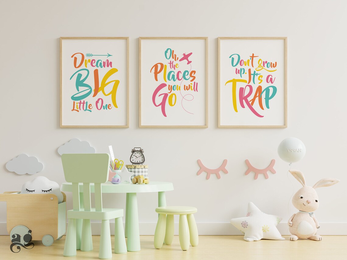 Buy Printable Baby Quotes Set of 6 Prints, Dream Big Little One, Magic ...