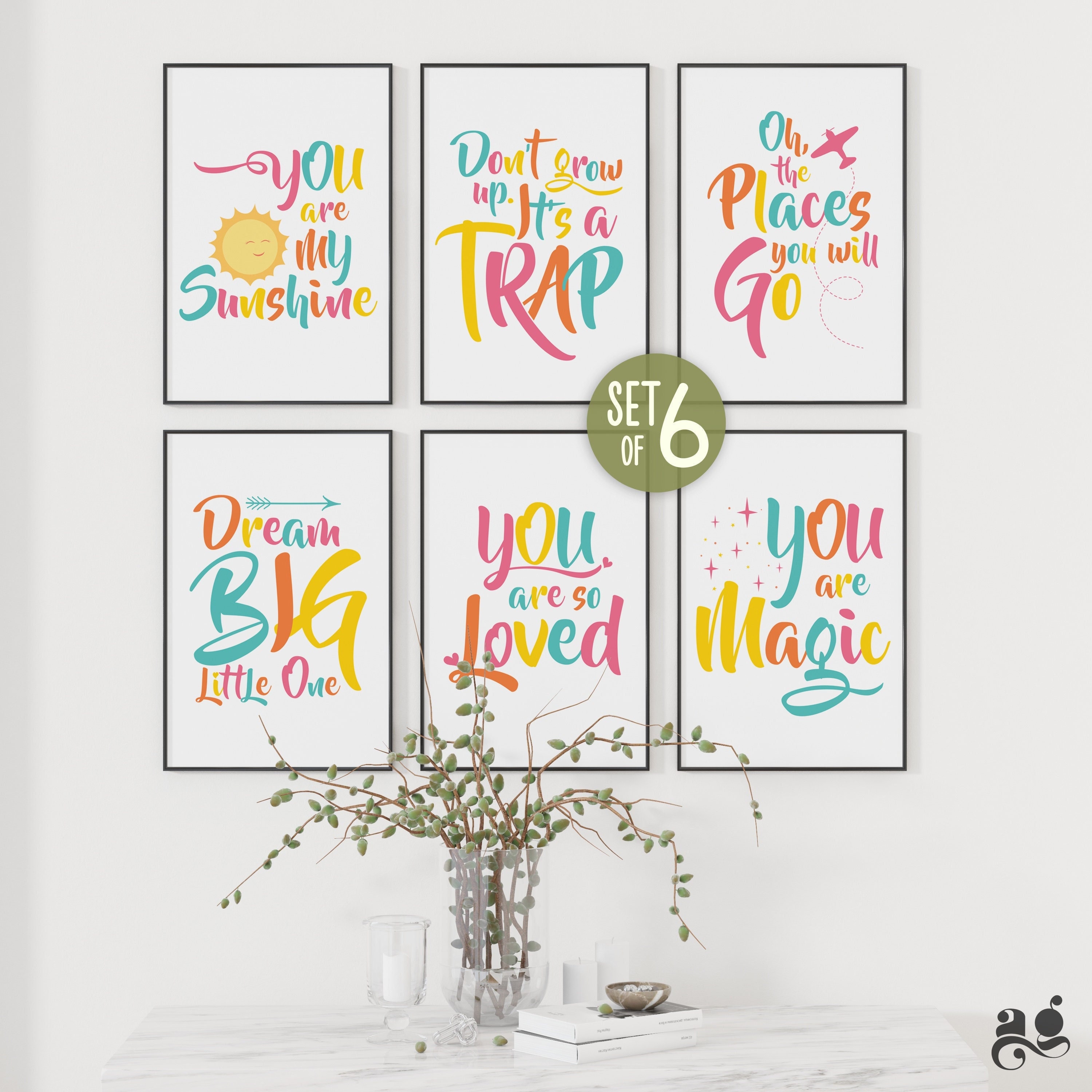 Buy Printable Baby Quotes Set of 6 Prints, Dream Big Little One, Magic ...