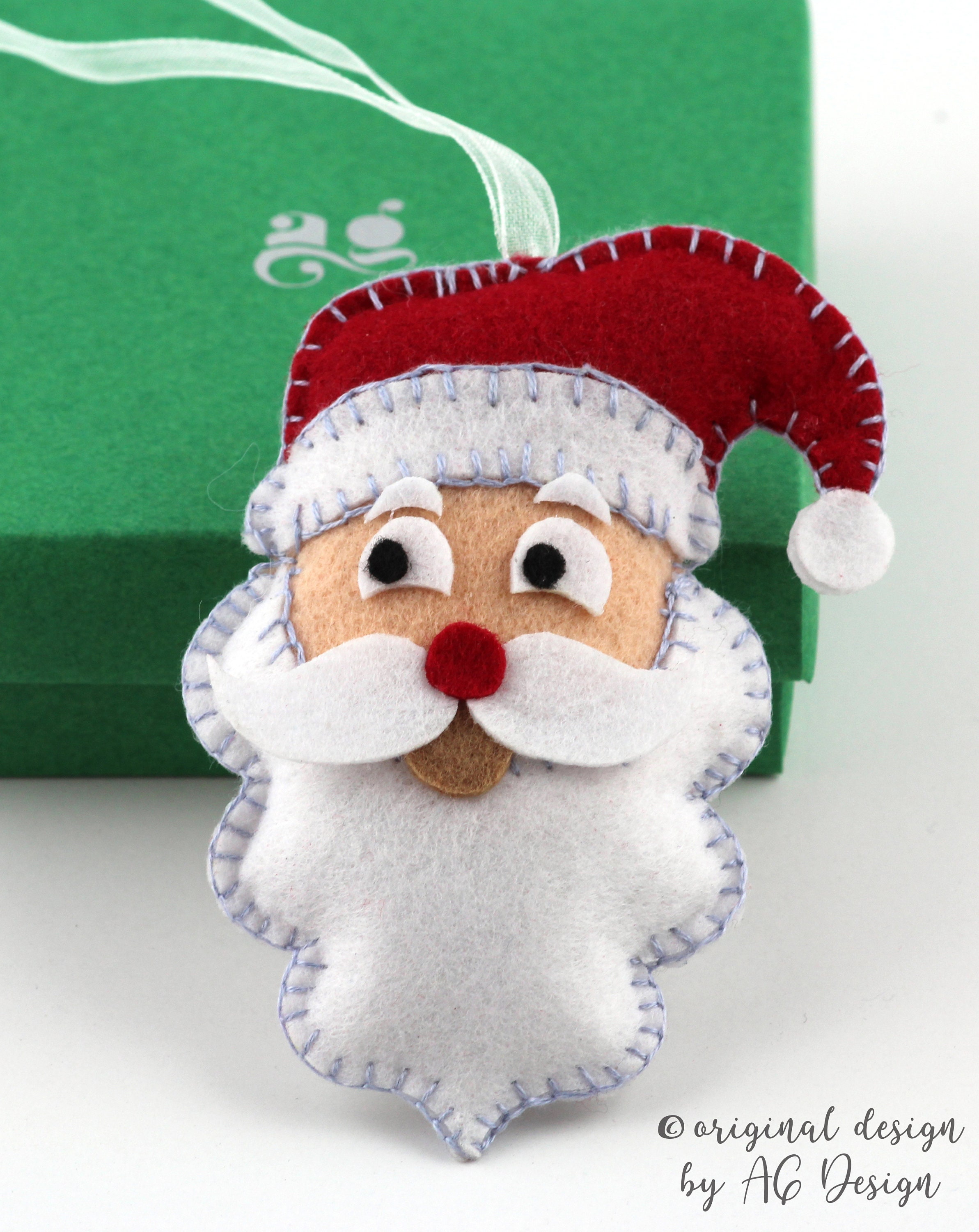 Santa Claus Ornament, Santa Holiday Decor, Xmas Tree Decorations ...