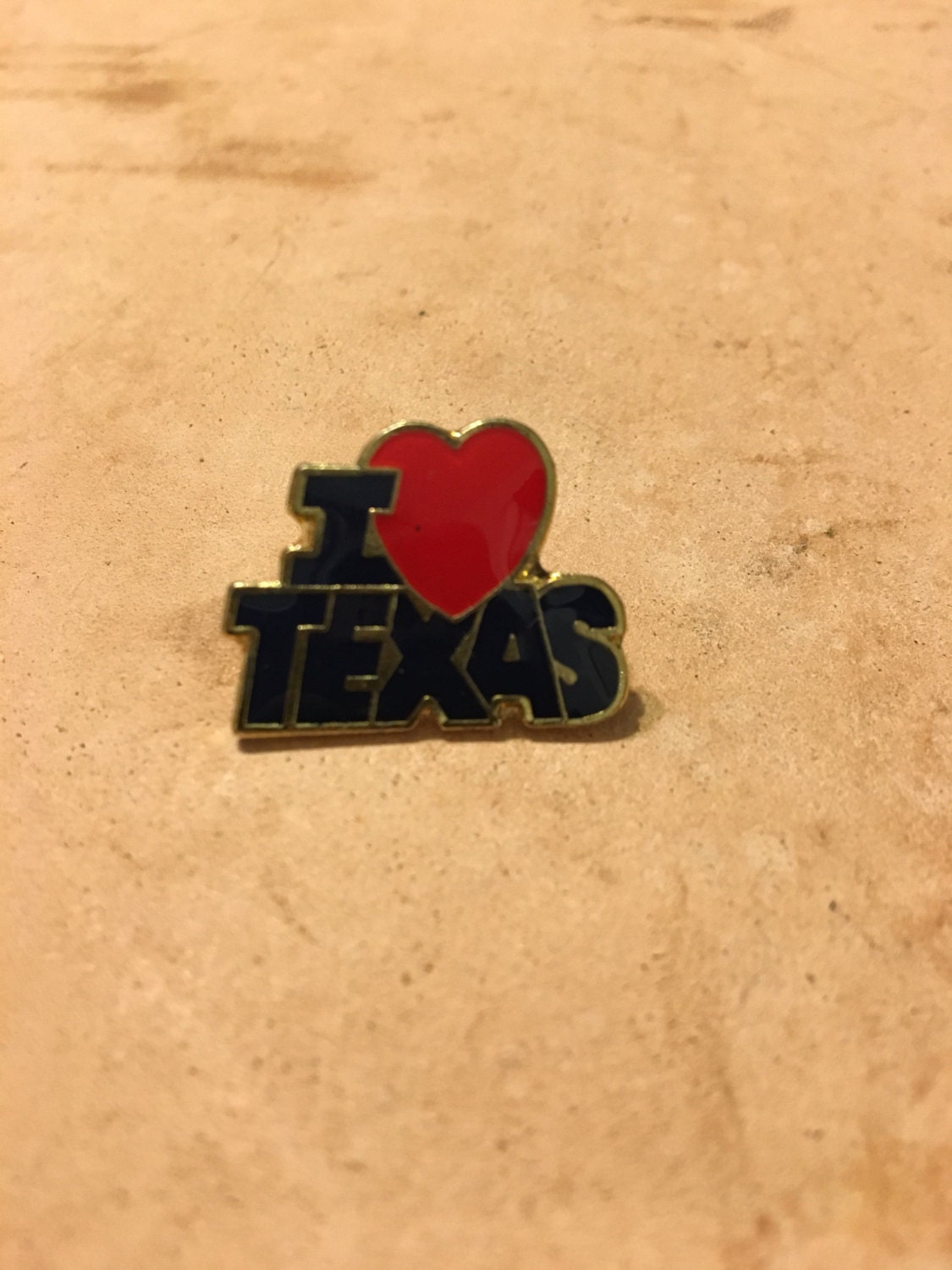 I Love Texas Enamel Lapel Pin - Etsy