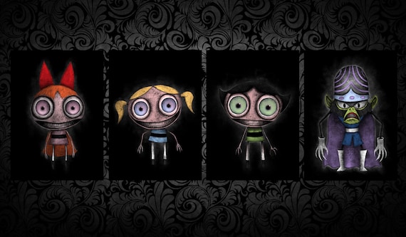 Powerpuff Print Set | Etsy