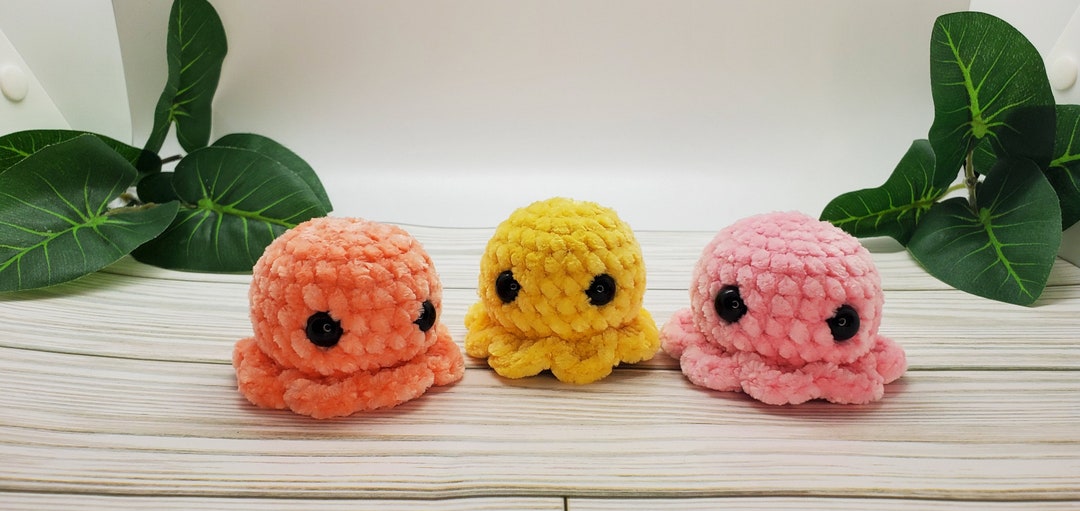 Octopus Plush Crochet Velvet Octopus - Etsy