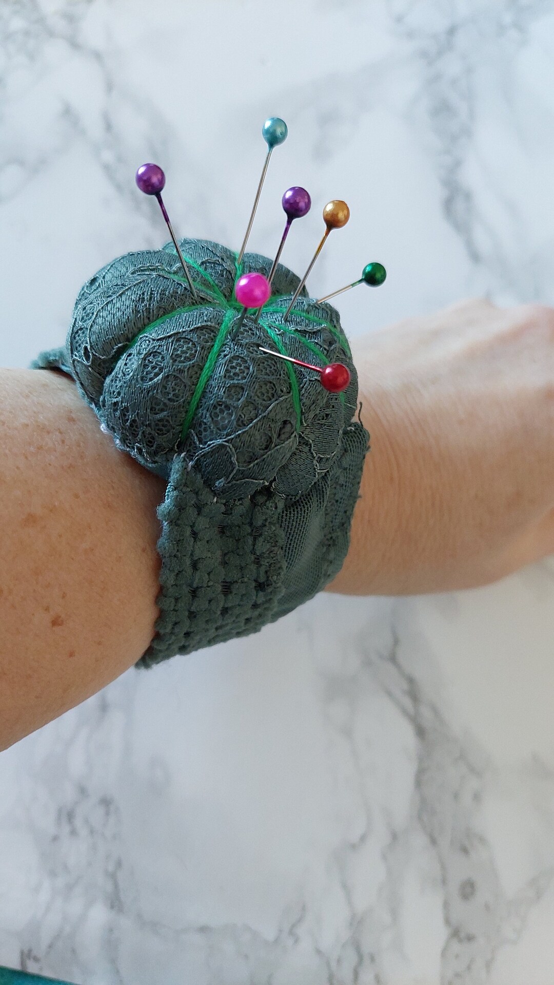 Wrist Pincushion Sewing Pattern, Step by Step Photo Tutorial Zip File ...