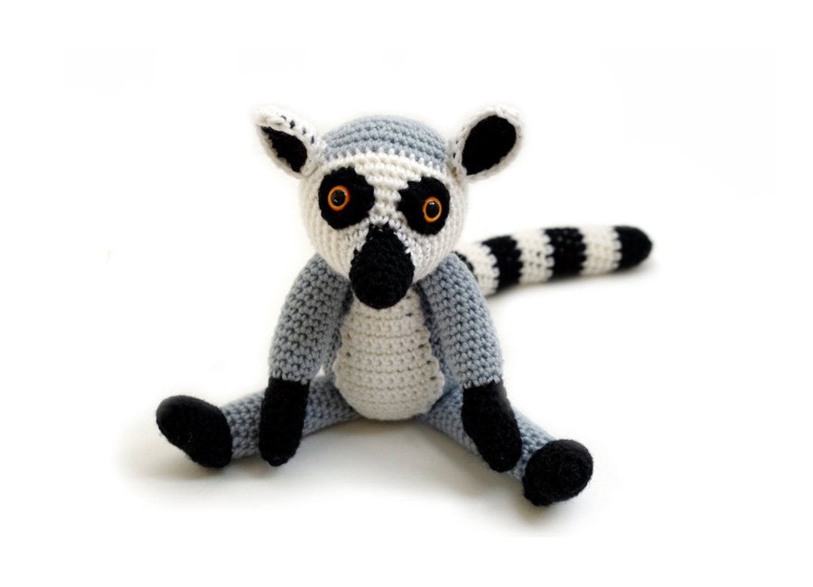 Crochet Pattern Ring-tailed Lemur - Amigurumi - Instant Download Pdf - Etsy