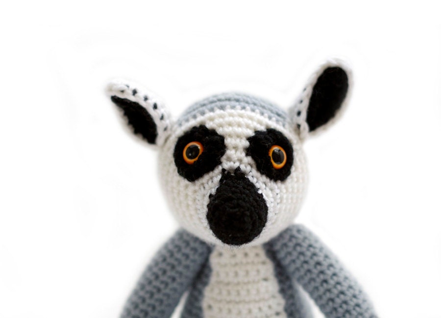 Crochet Pattern Ring-tailed Lemur - Amigurumi - Instant Download Pdf - Etsy