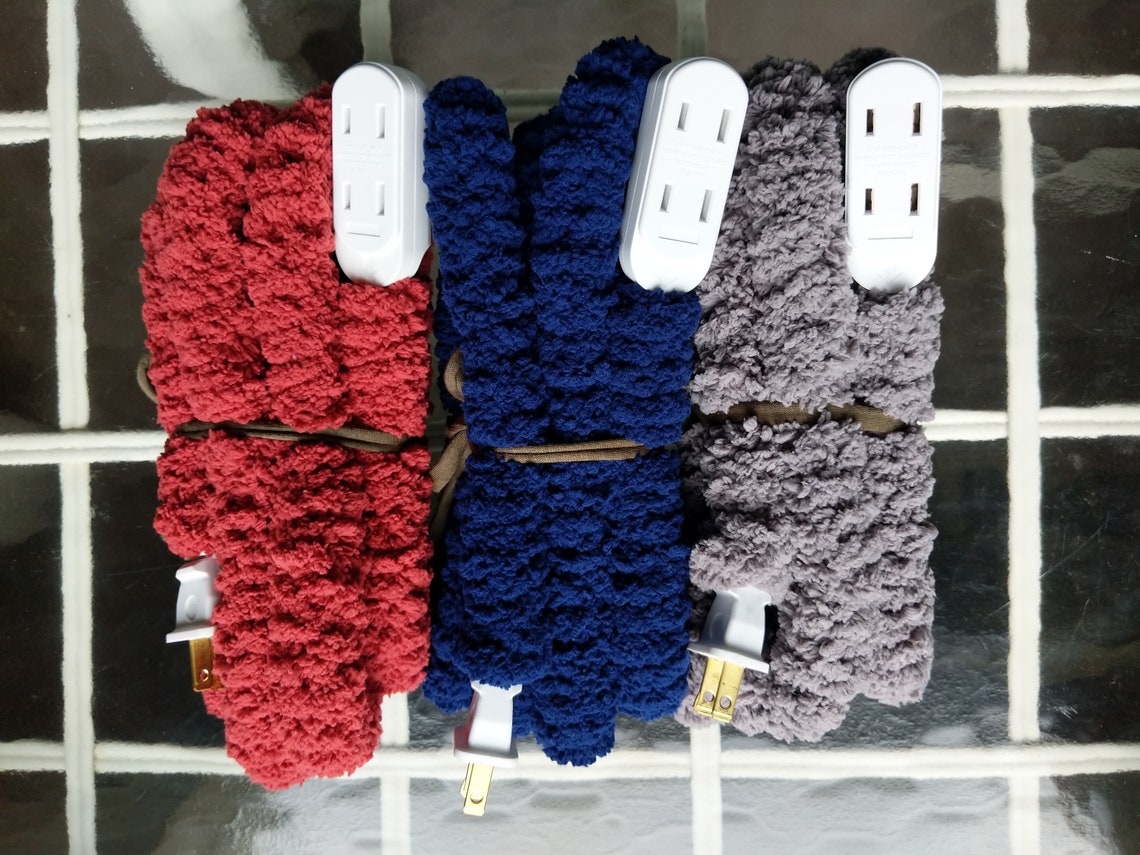 Chunky Covered Extension Cord Multiple Colors RESTOCKED - Etsy