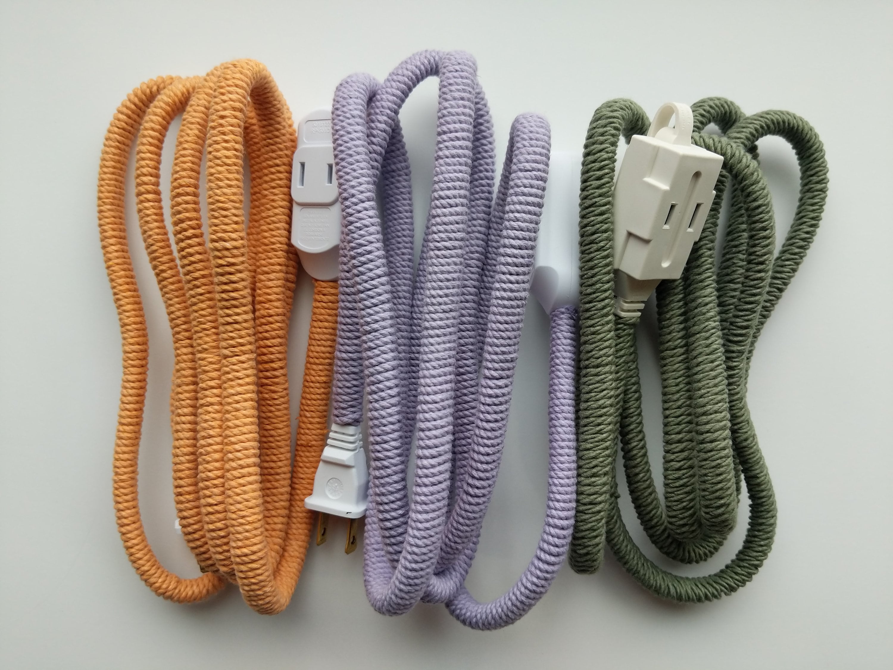 Cotton Wrapped Extension Cord Multiple Colors Home Decor - Etsy