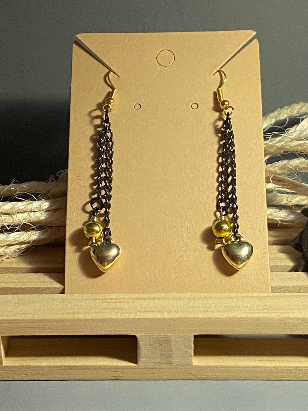 Long, Chic, Understated and Feminine Dangling Earrings, Made From Round ...