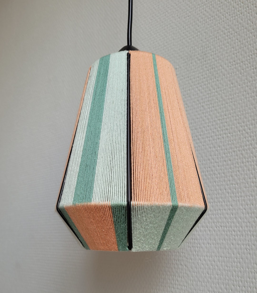 Mini Bonbon Lampshade Woven Lampshade Color Block Lamp - Etsy