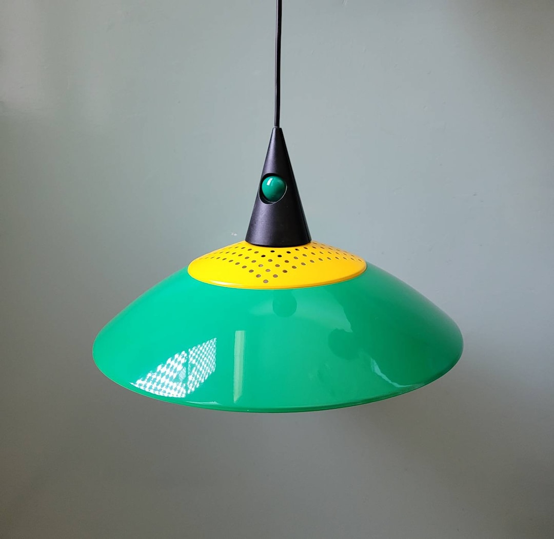 Vintage LEUCHTEN Pendant, Memphis Style Lamp, Vintage Eighties Lamp - Etsy