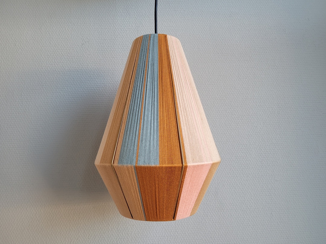 Bonbon Lampshade Woven Lampshade Wire Lamp Color Block - Etsy
