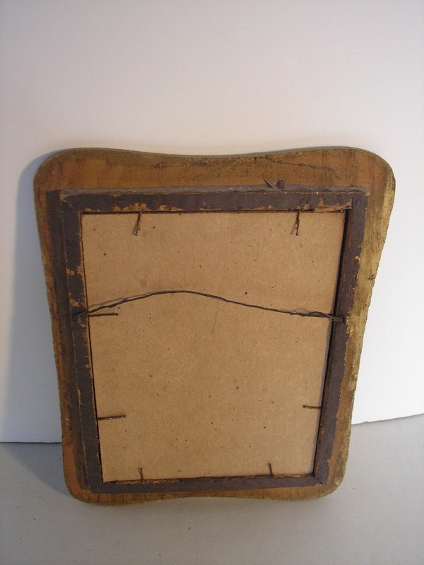 Antique Frame and Print of a Young Girl - Etsy