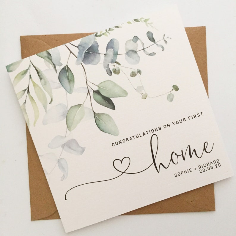 Personalised First Home Card New Home Card New House Card - Etsy UK