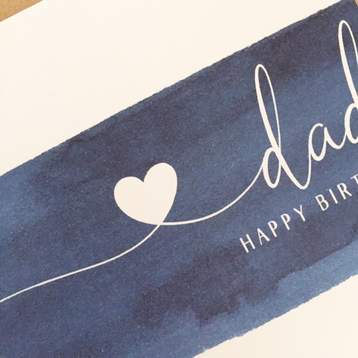 Dad Birthday Card, Happy Birthday Card Dad, Birthday Card for Dad, 40th ...