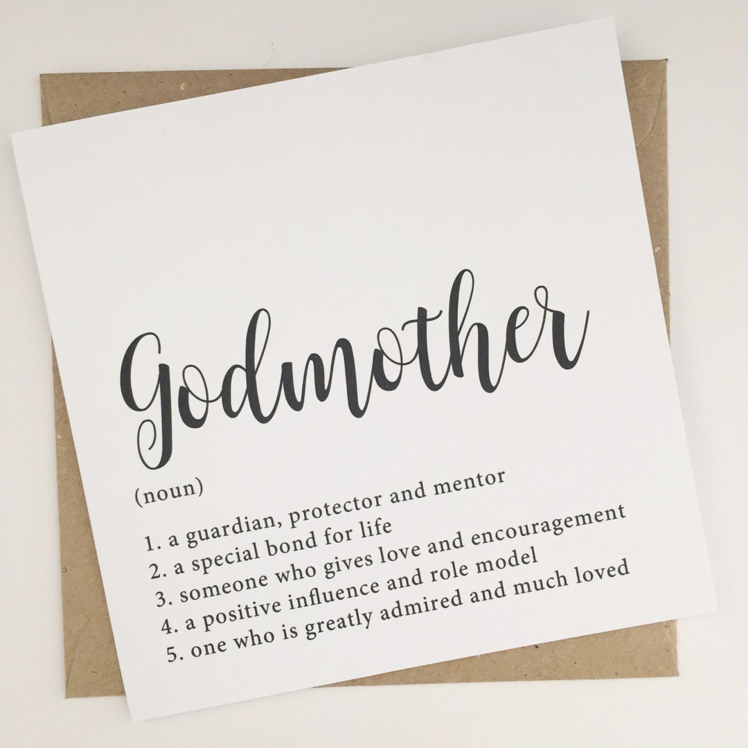 Will You Be My Godmother Proposal Godmother Poem Quote Card Etsy
