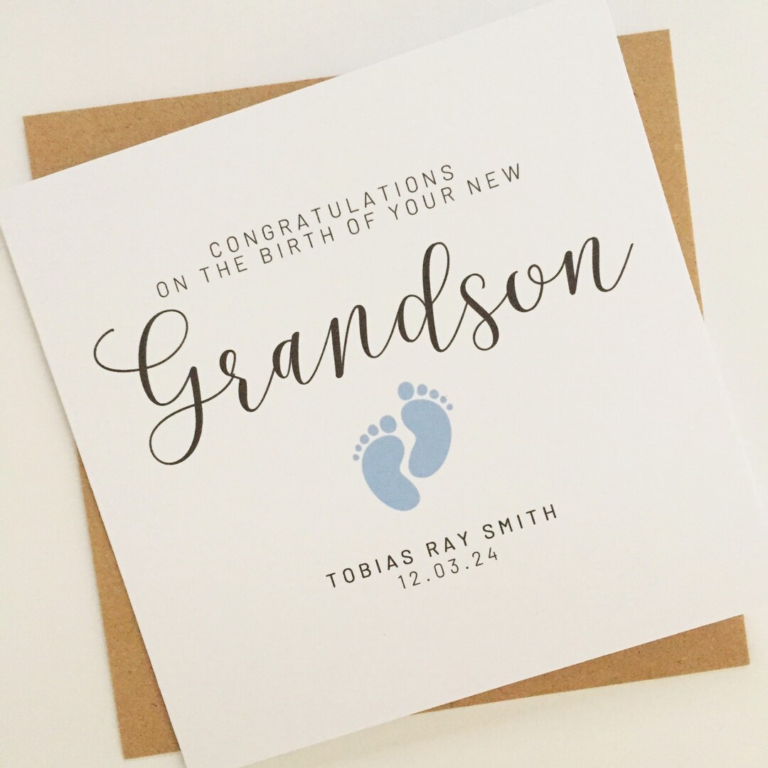 Personalised New Grandparents Card, Congratulations on Your New ...