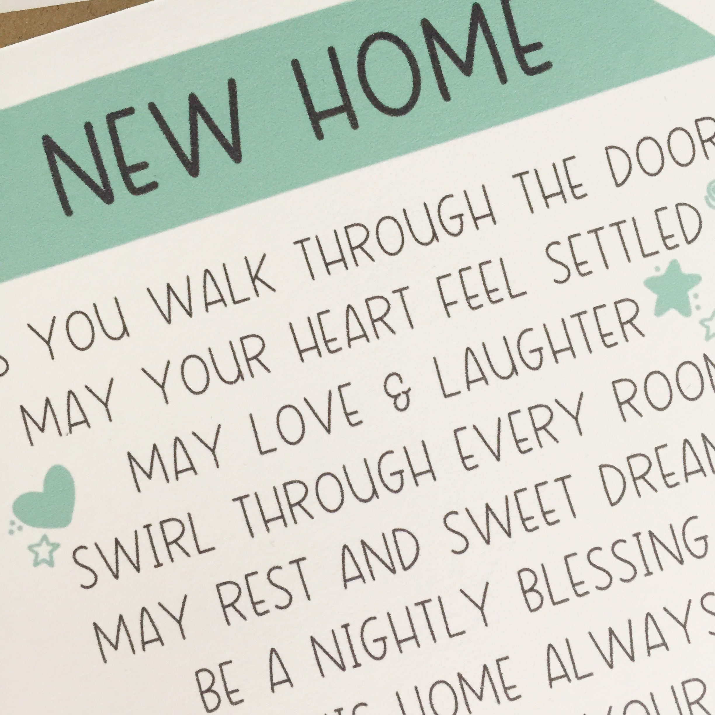 Personalised New Home Poem Keepsake Card Congratulations on - Etsy UK