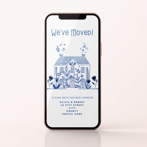 We've Moved, Moving Announcement Digital Mobile Text Message Postcard ...