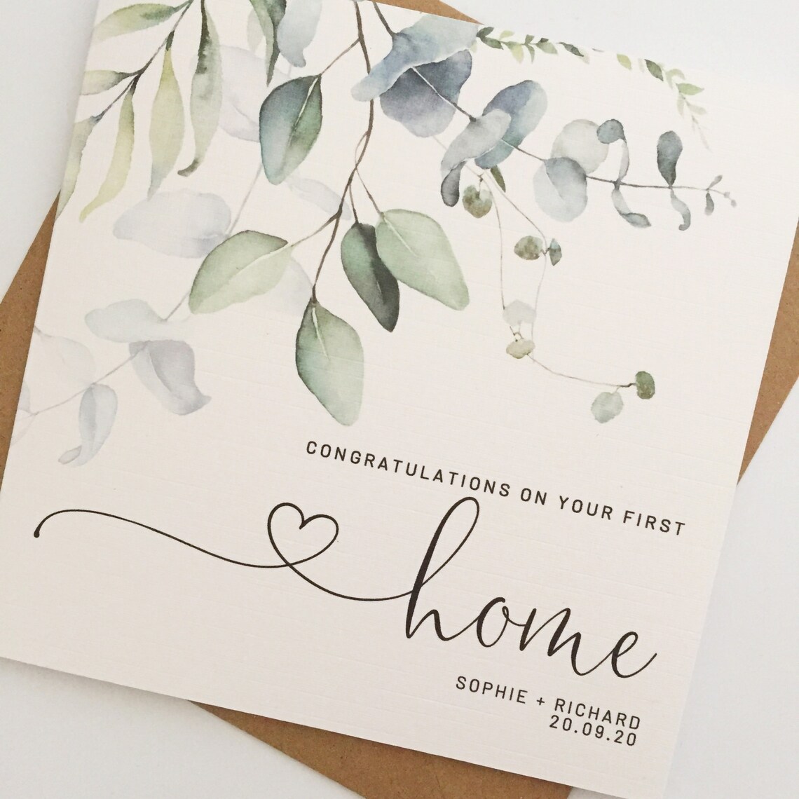 Personalised First Home Card New Home Card New House Card | Etsy UK