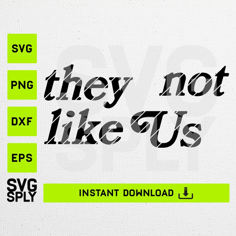 They Not Like Us Kendrick Lamar Drake Diss Concert Tour SVG PNG Cricut ...