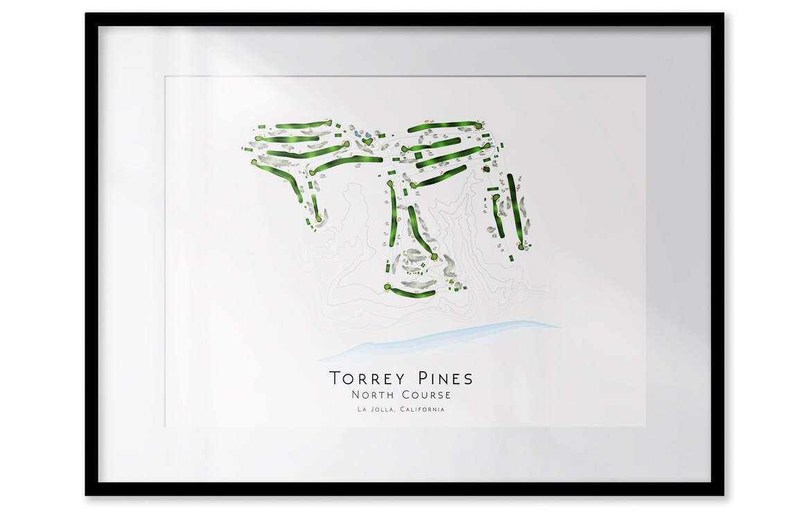 Torrey Pines North Course La Jolla California Minimalist Golf Course ...
