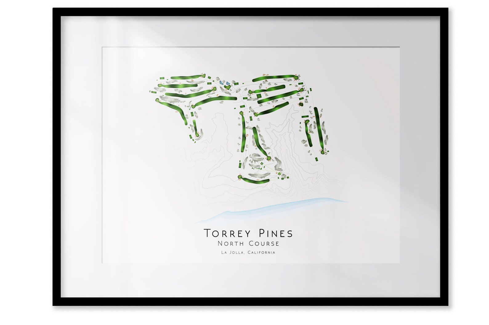 Torrey Pines North Course La Jolla California Minimalist Golf Course ...