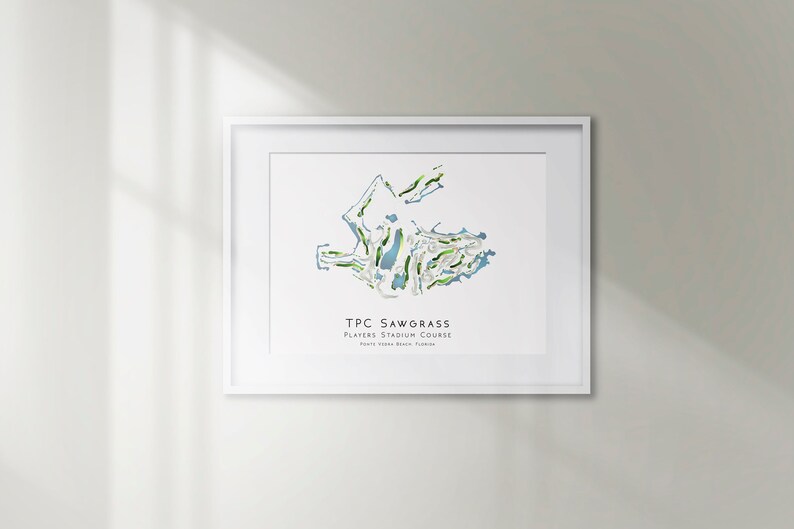 TPC Sawgrass Stadium Course Ponte Vedra Beach Florida Minimalist Golf ...