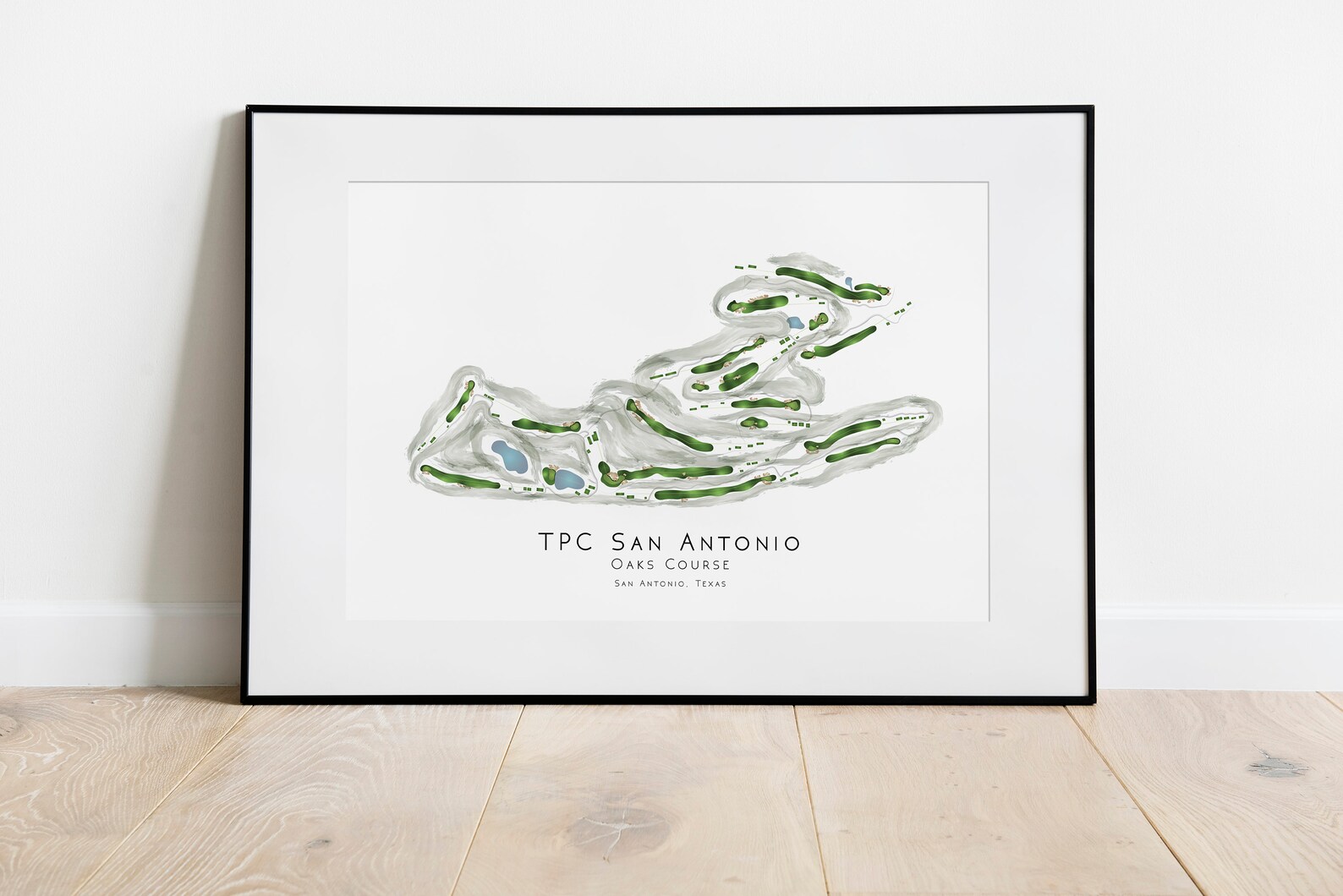 TPC San Antonio Texas Golf Course Print Golfing Decor Golf Home Decor ...