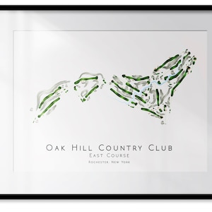Oak Hill Country Club East Course Rochester New York Minimalist Golf ...