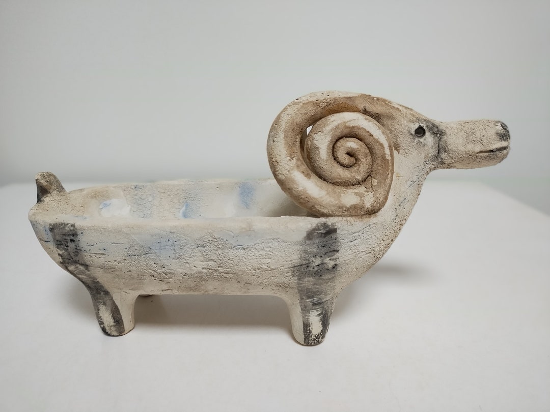 Aldo Londi for Bitossi Ram Sculpture MCM Mid-century Modern Italian Art ...