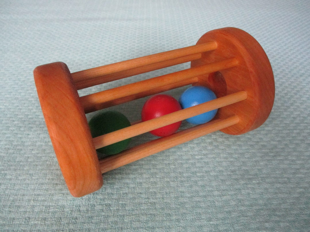 Handmade Wooden Ball Rattle H519, Wooden Baby Toy, Tumbler Rattle ...