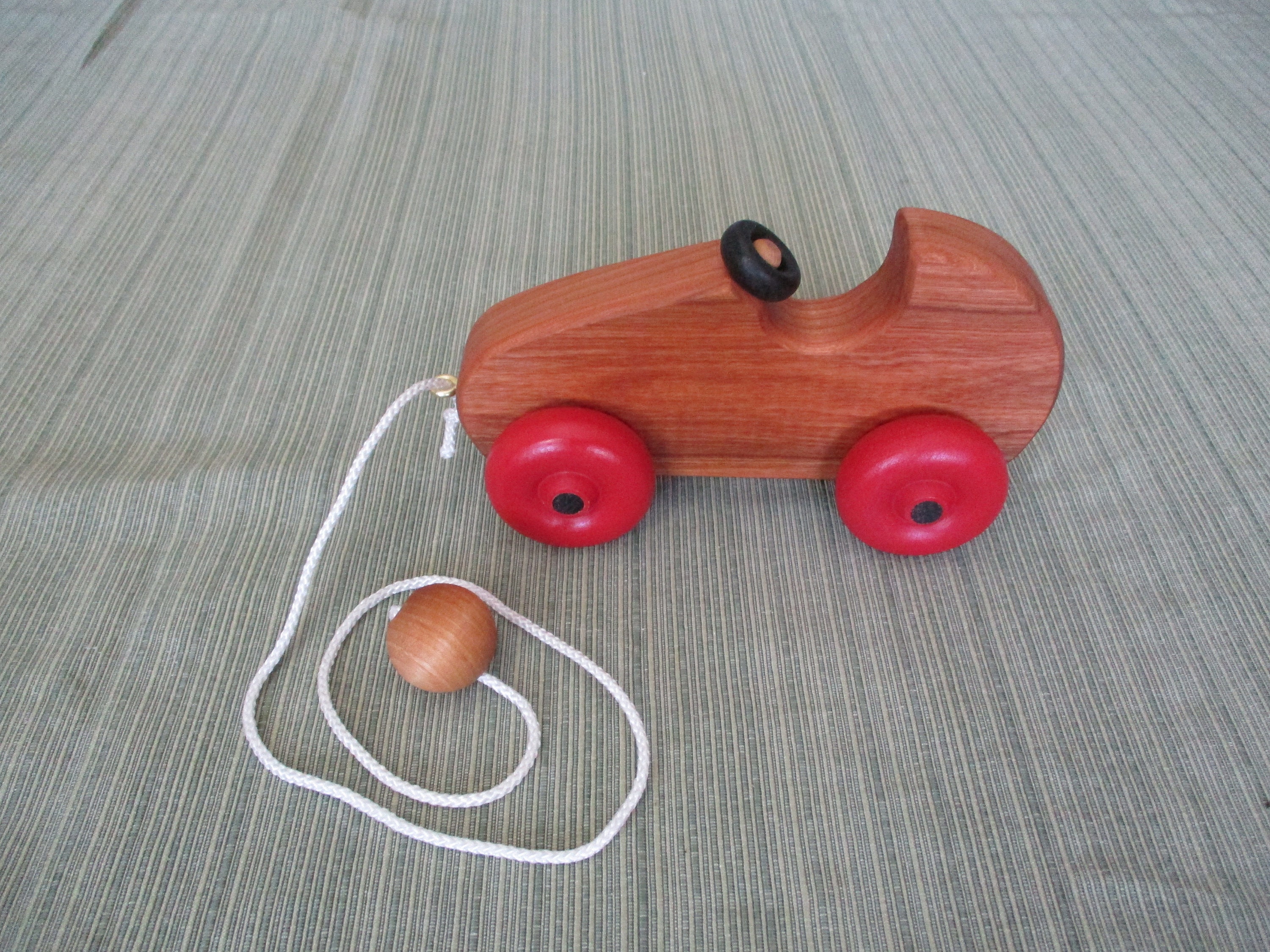 Handmade Wooden Race Car Pull Toy H537: for Toddlers and Kids - Etsy