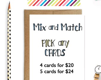 Card Variety Pack - Etsy