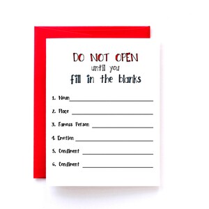 Valentine's Day Card Funny, Funny Anniversary Card Fill in the Blanks ...