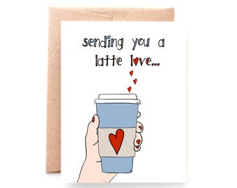 Miss you a latte | Etsy