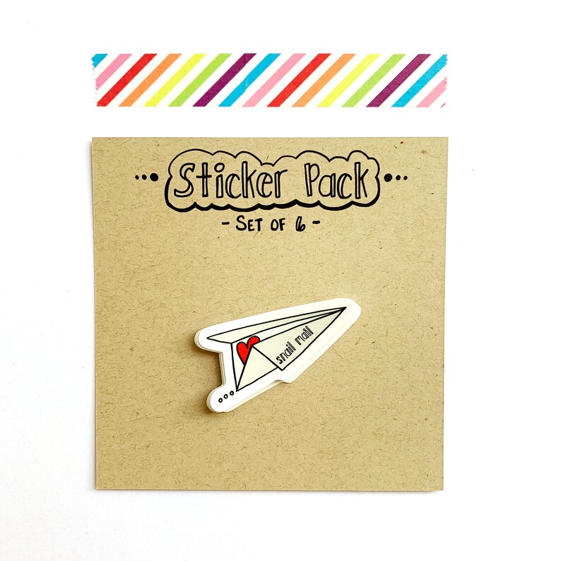 Paper Plane Stickers Snail Mail Plane Vinyl Sticker Set | Etsy