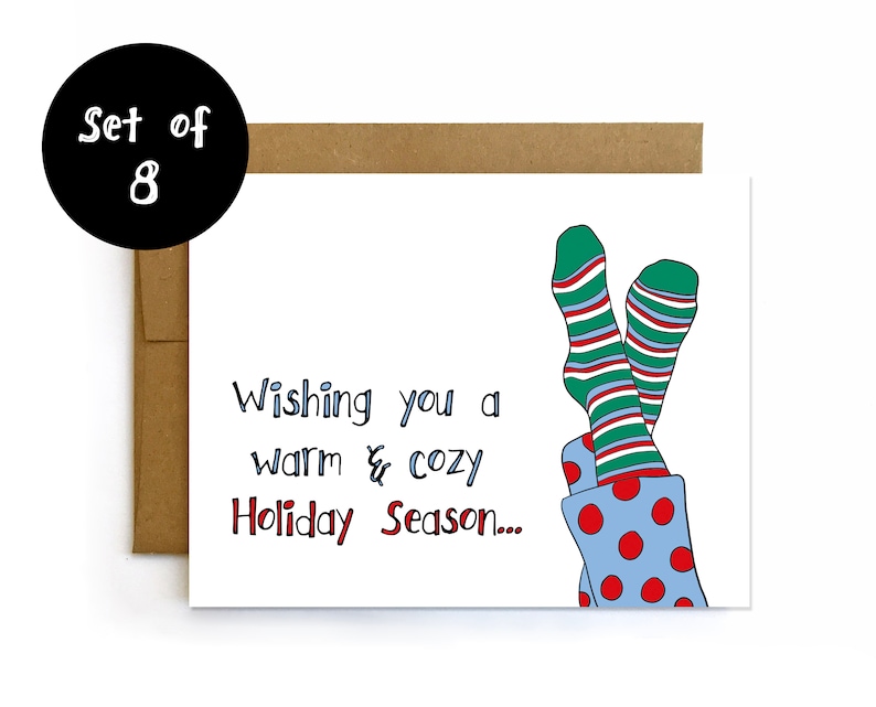 Christmas Card Wishing You a Warm and Cozy Holiday Season by - Etsy