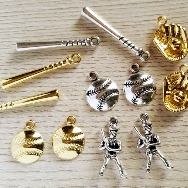 Baseball Charms - Etsy