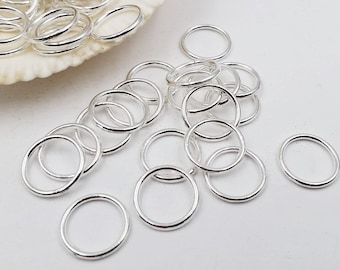 20 Gold Plated Closed Jump Rings 14mm Jewelry Supplies Findings ...