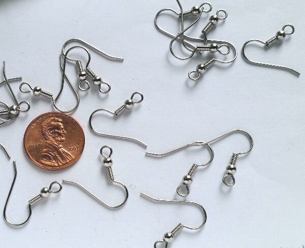 20 Surgical Steel Hypoallergenic French Ear Wires | Etsy