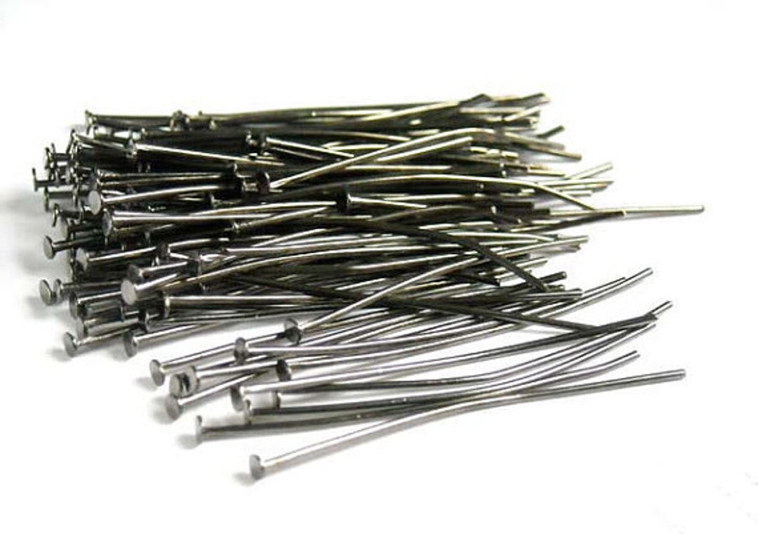 20/50/100 Gunmetal Head Pins Jewelry Findings GMHP30MM-00BD3-79 - Etsy