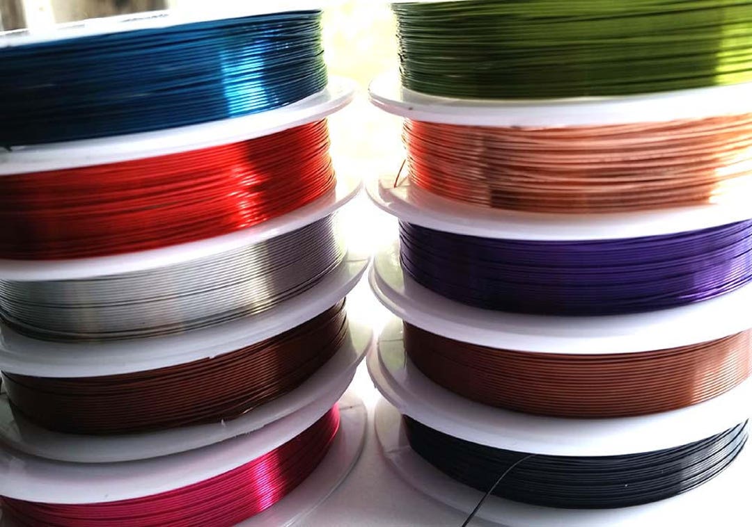 Assorted Color .4mm Copper Beading Jewelry Wire ACCJW10M-1TC/OF4 - Etsy