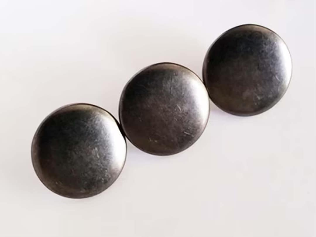 1 Set of 6 Gunmetal DIY Jean Buttons Various Sizes GMDIYJB20-17-15MM ...