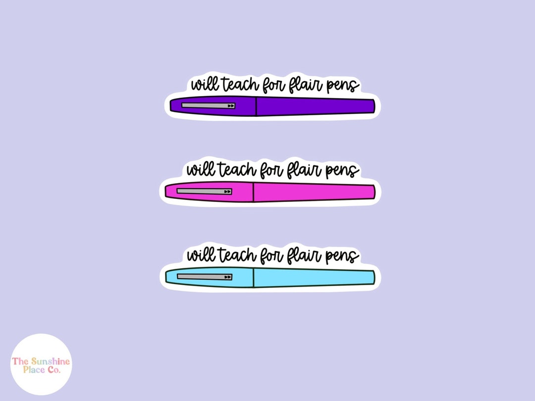 Flair Pen Teacher Sticker | Teacher Sticker | Teacher Gift | Teacher ...