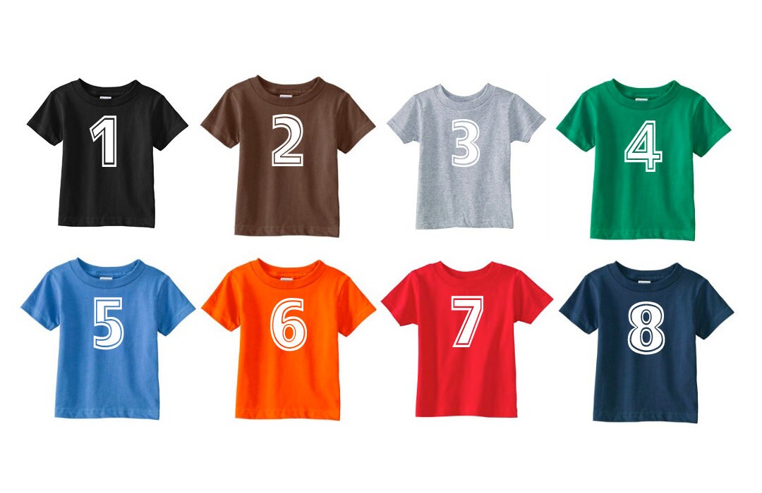 Birthday Number Shirt | Number Shirt | Family Reunion Shirt | Jersey ...