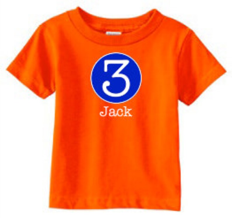 Birthday Number Shirt Personalized Birthday Party Shirt | Etsy
